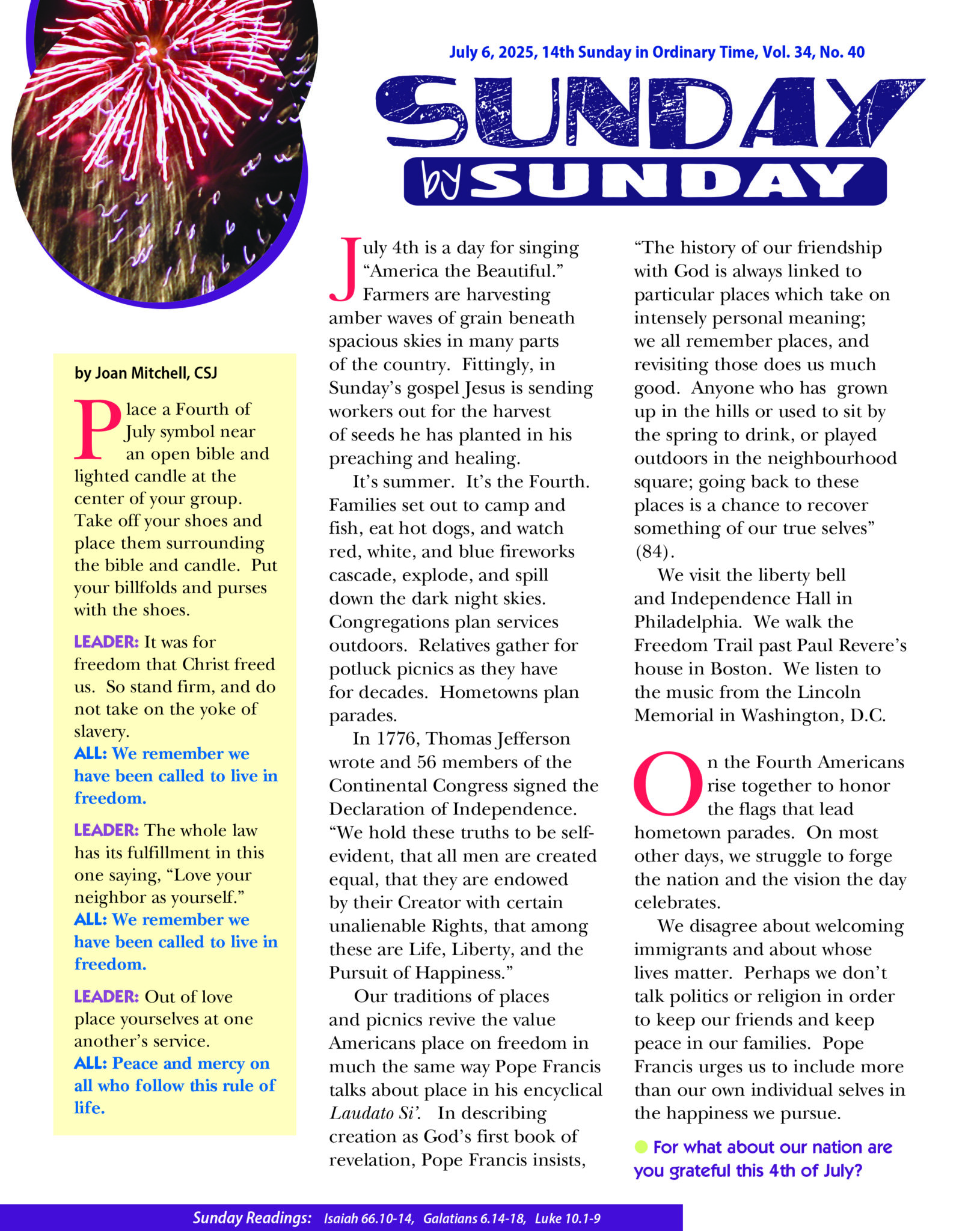 Sunday by Sunday Online – Good Ground Press